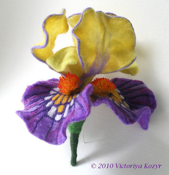 Needle Felt And Fiber Flowers | Mr X Stitch