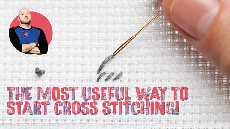 The Waste Knot Technique - The Most Versatile Way To Start Cross Stitch ...