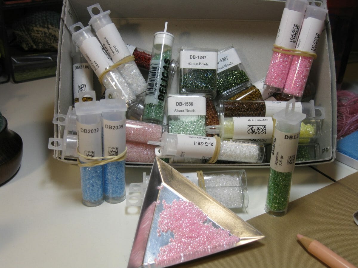 Sample A Spring Sampler With Seed Beads | Mr X Stitch