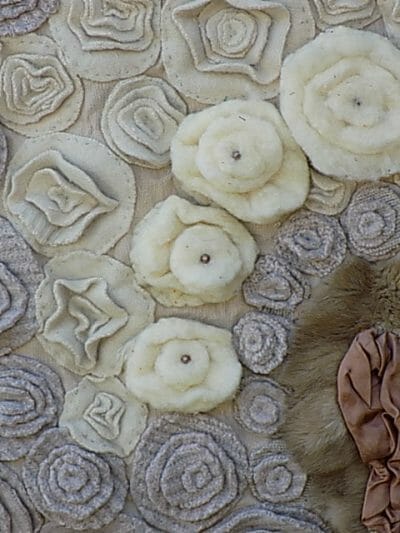 Abstract Flower Design In Textile Art | Mr X Stitch
