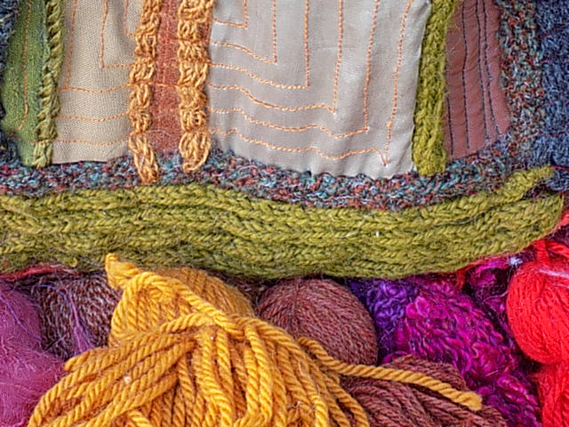 Abstract Autumn | Textile Art | Mr X Stitch