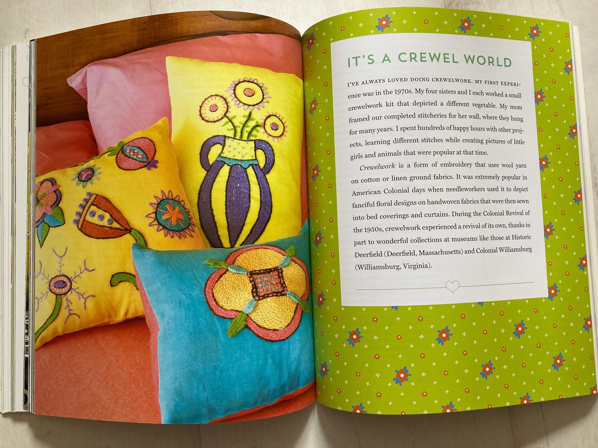 Colorful Stitchery: 65 Embroidery Projects To Personalize Your Home By ...