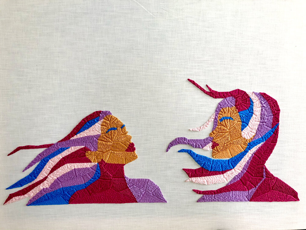 Delaney Conner's Geometric Portraits | Punch Needle | Mr X Stitch