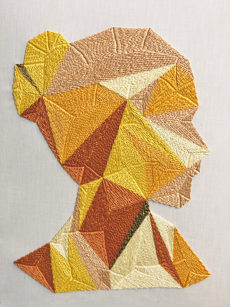 Delaney Conner's Geometric Portraits | Punch Needle | Mr X Stitch